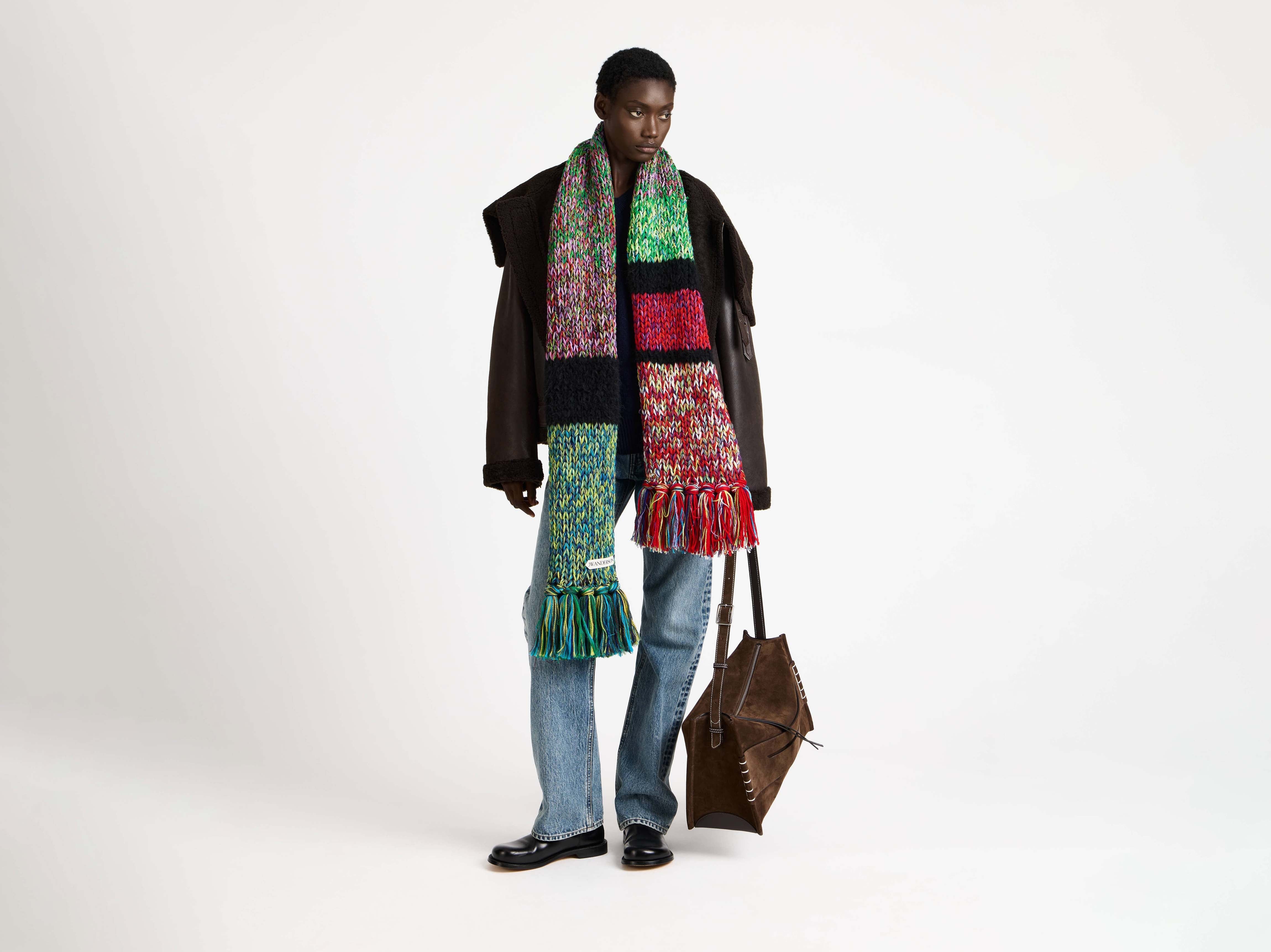 ALPACA BLEND SCARF IN MULTI-COLOUR in MULTI KW1463YN0493000O/S | JW ...